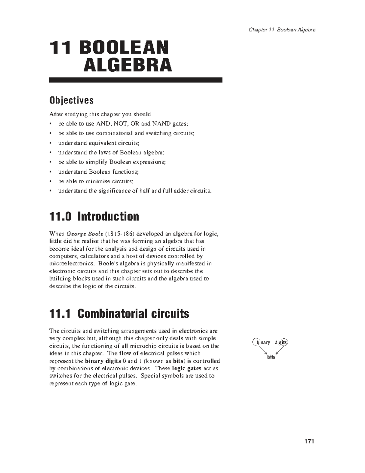 Boolean Algebra and Logic Gate Circuits - Chapter 11 Overview - Studocu