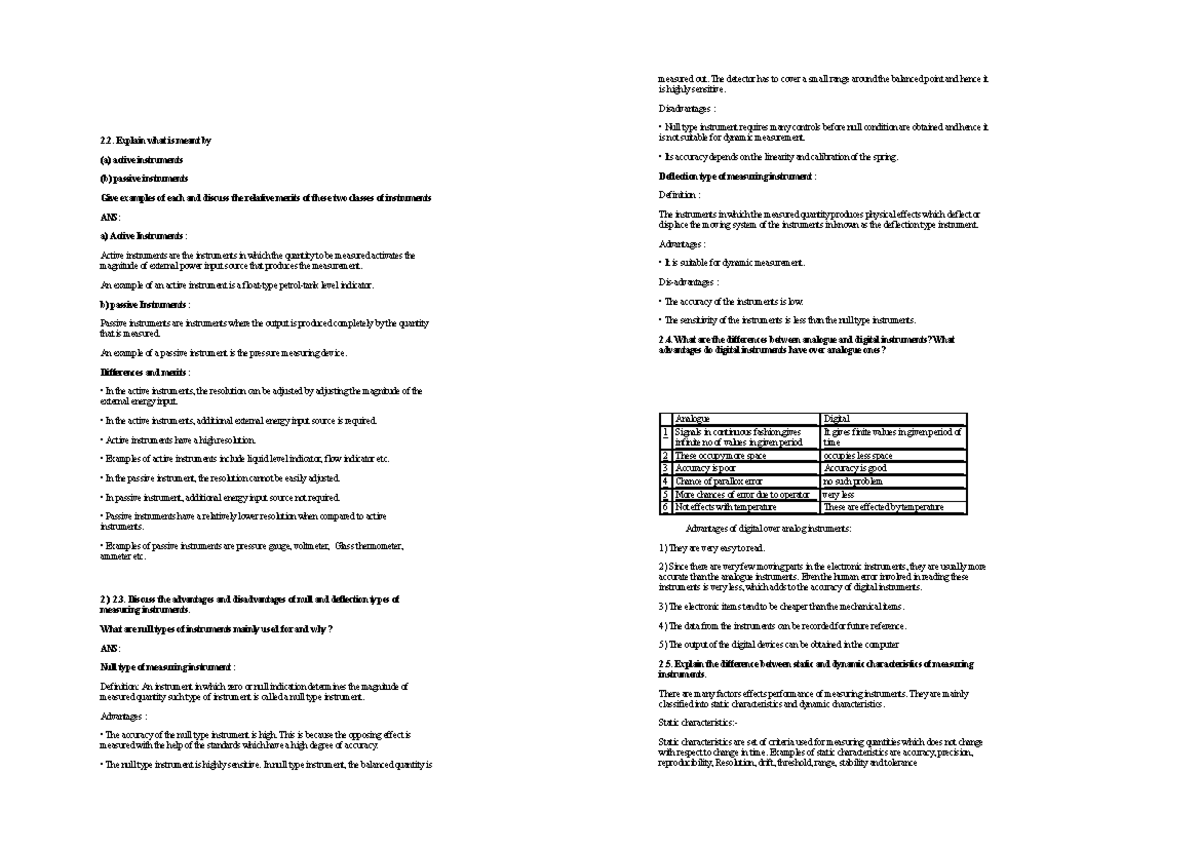 PART1 - Defghi - 2. Explain what is meant by (a) active instruments (b ...