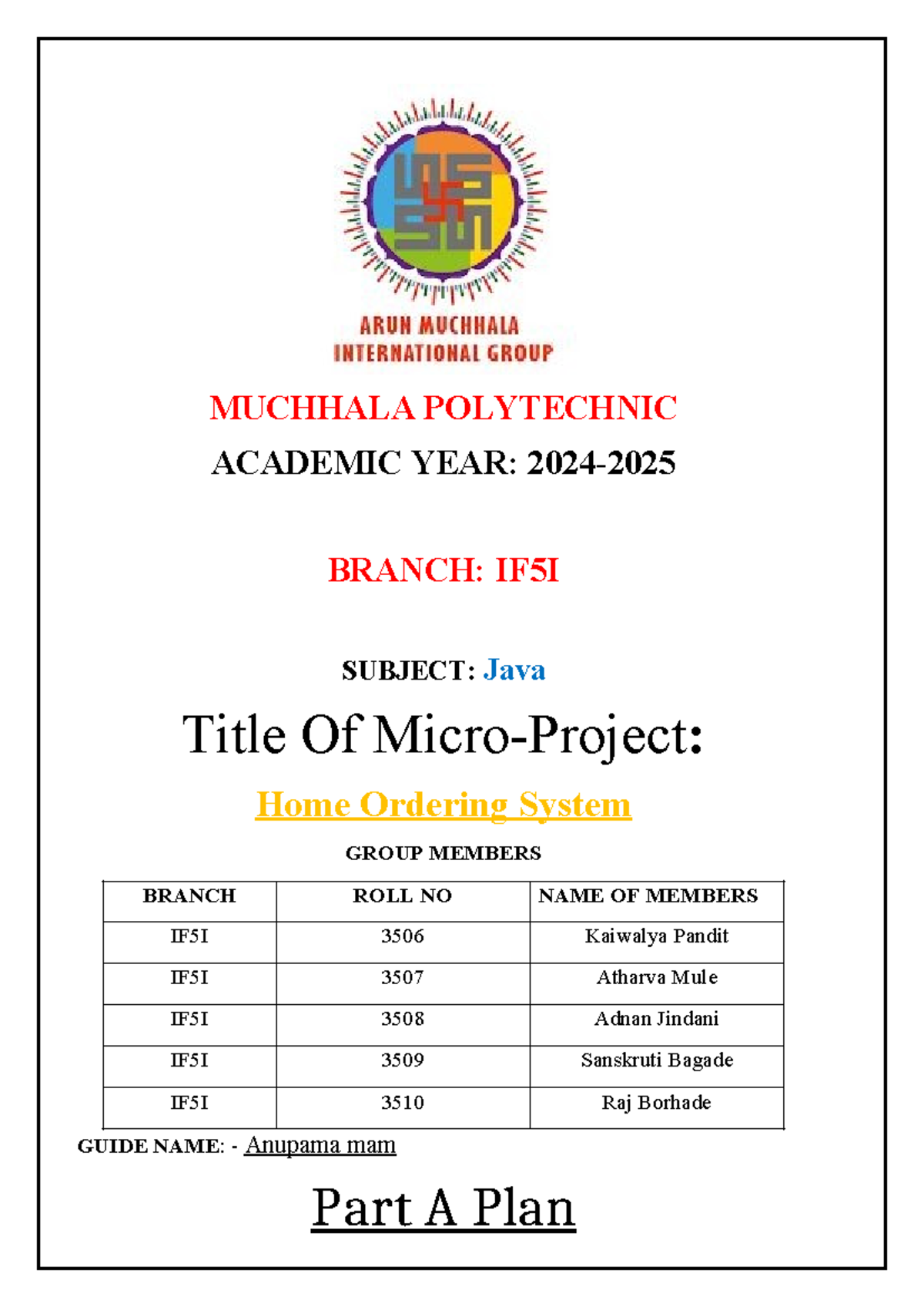 Java Microproject: Hotel Ordering System for IF5I - Project Overview ...