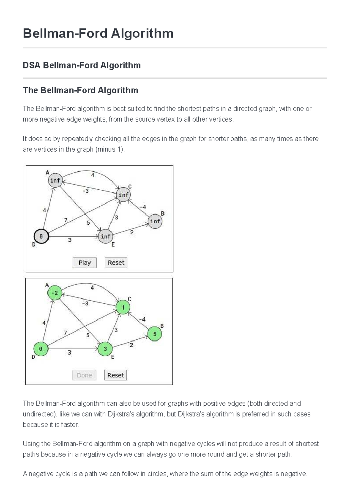 Bellman-Ford Algorithm Overview and Implementation Guide - Studocu