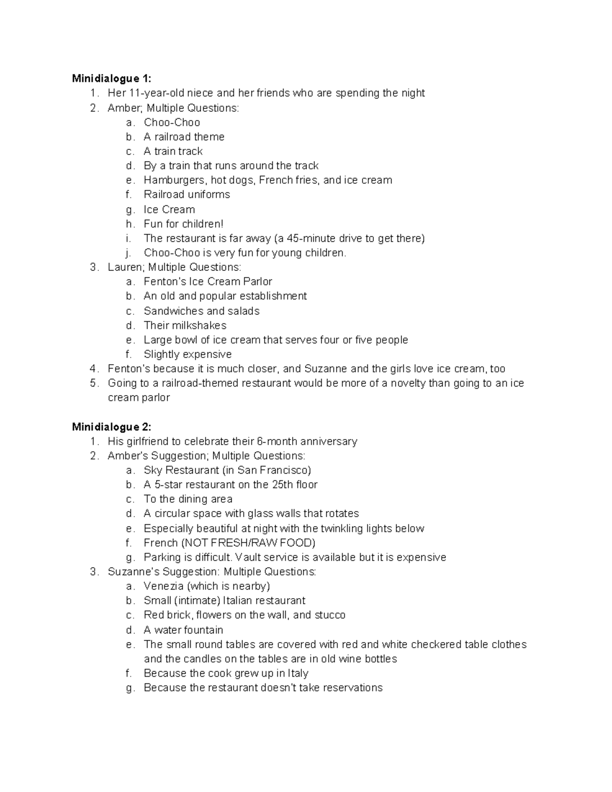 Signing Naturally Homework 9: Minidialogue Analysis and Discussion ...