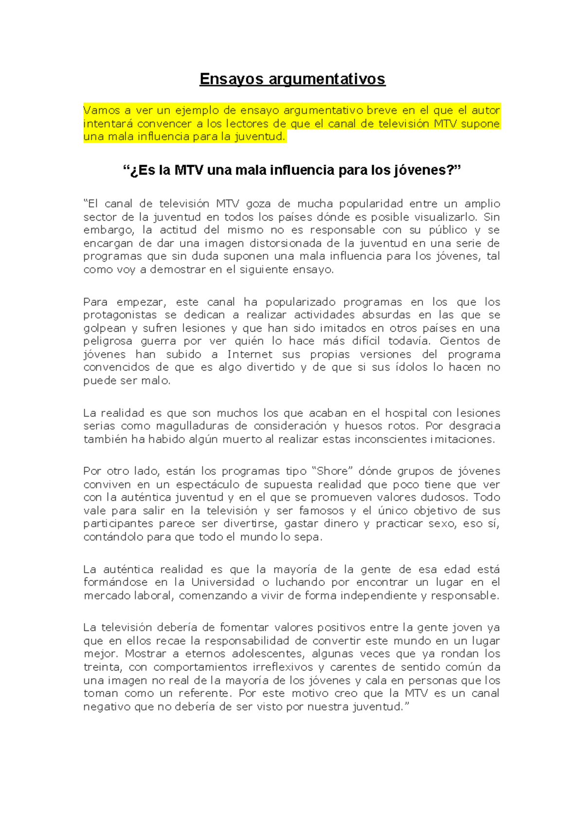 Ejemplo De Formato De Ensayo Persuasivo Cómo Escribir Un Ensayo