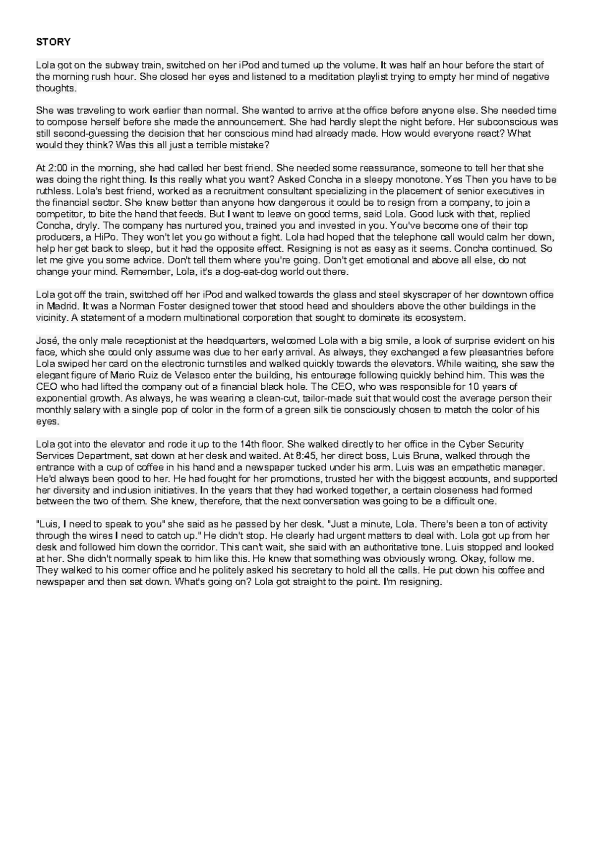 Chapter 1 - Modern Language: Advanced English Class Notes - Studocu