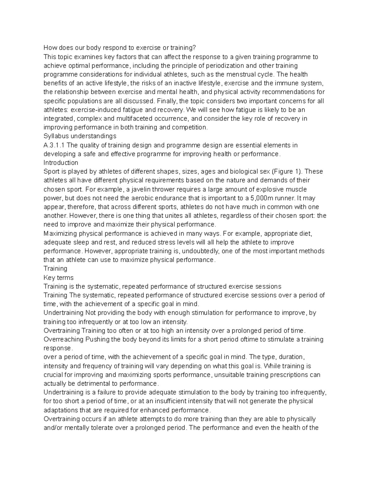 Principles of Periodization in Athletic Training: Phases & Strategies ...