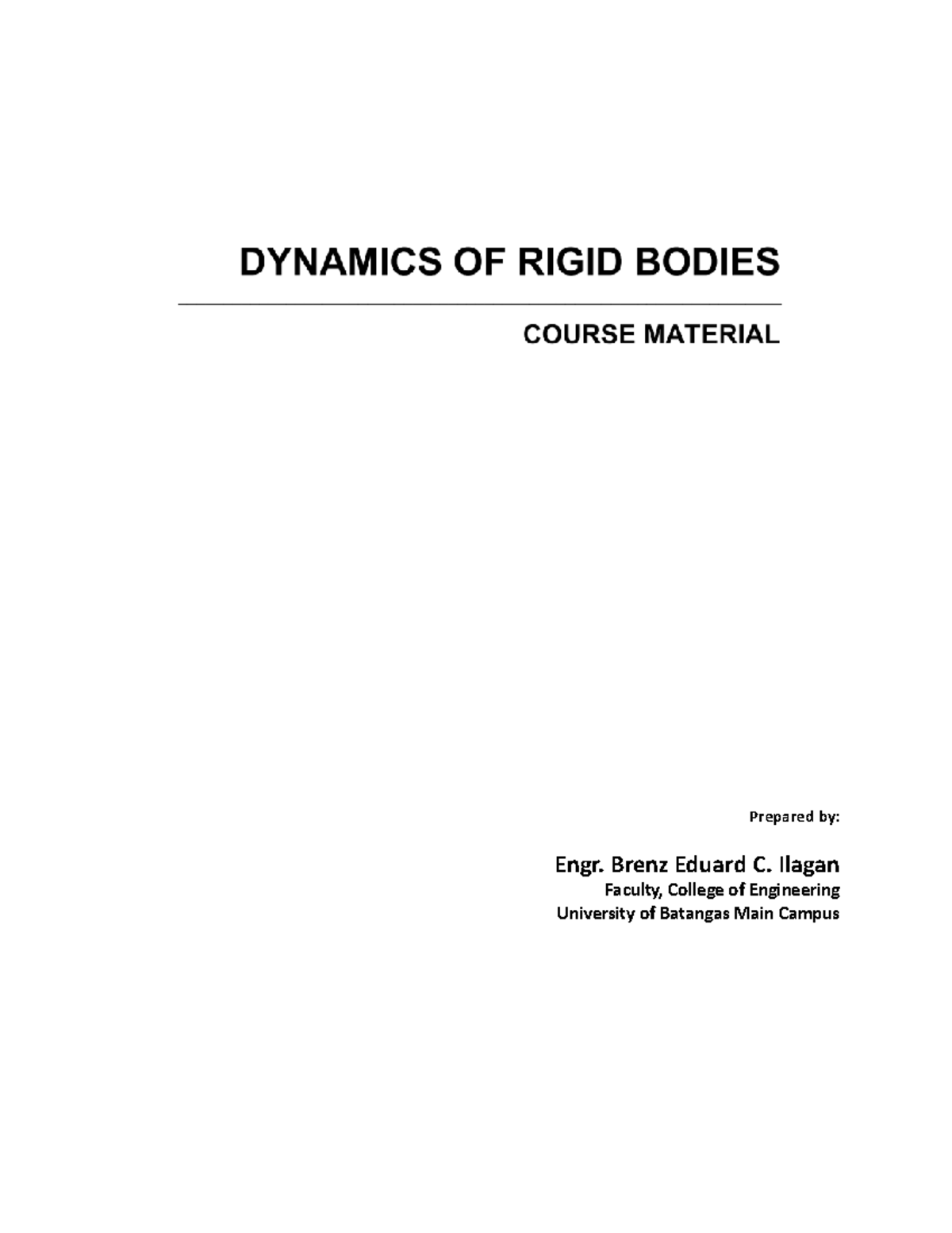 Module 7: Dynamics of Work and Energy in Engineering Mechanics - Studocu