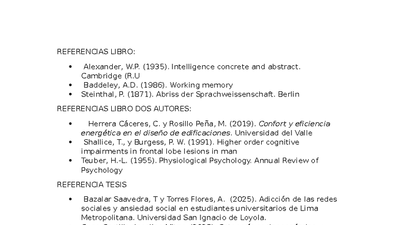 Referencias Bibliográficas en Formato APA - Estudio 2023 - Studocu