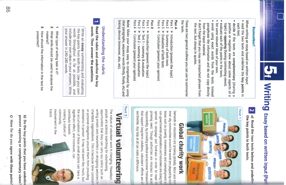 C2 Writing Essay Notes: Evaluating Texts on Volunteerism - Studocu