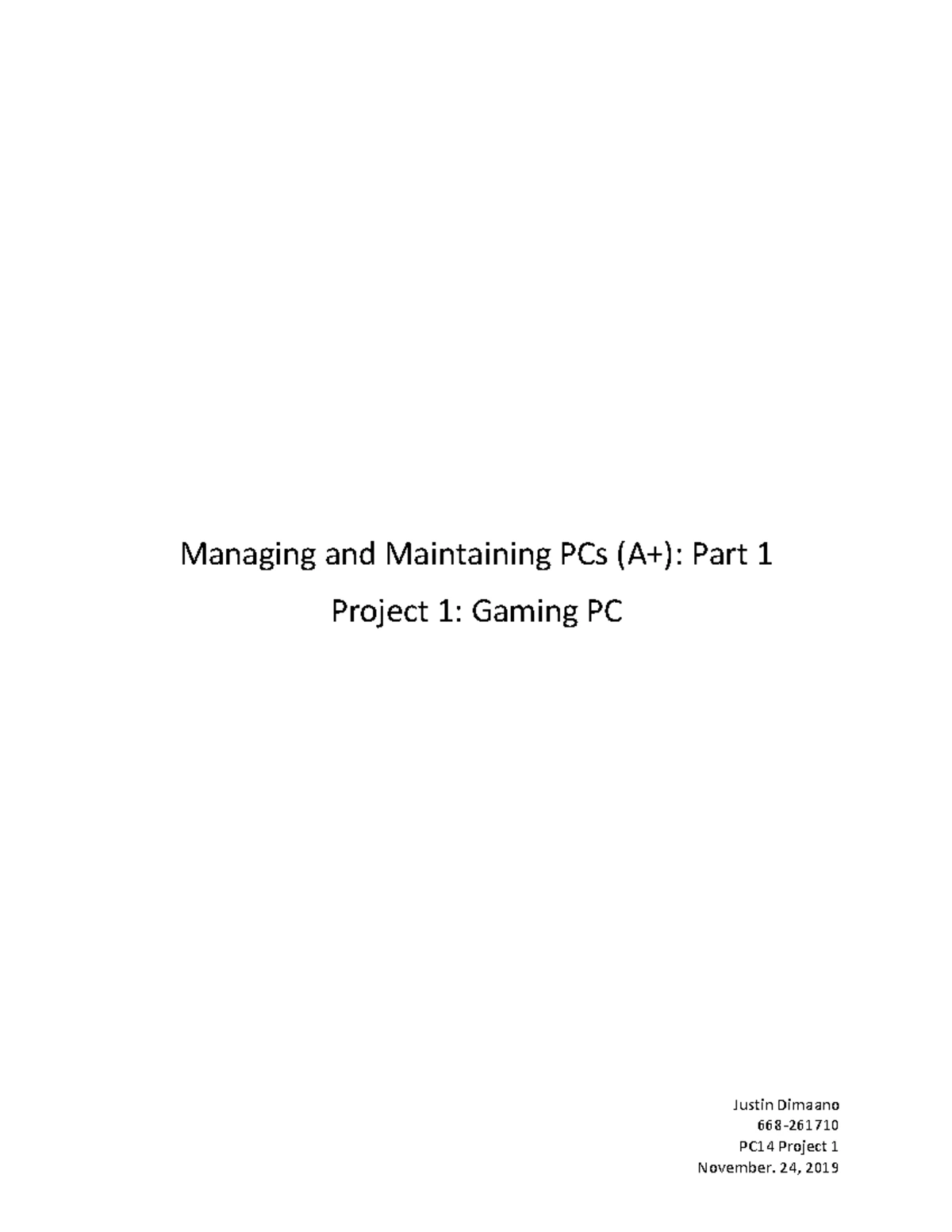 PC 14 Modules Questions and Answers - MODULE 1: Taking a computer apart ...