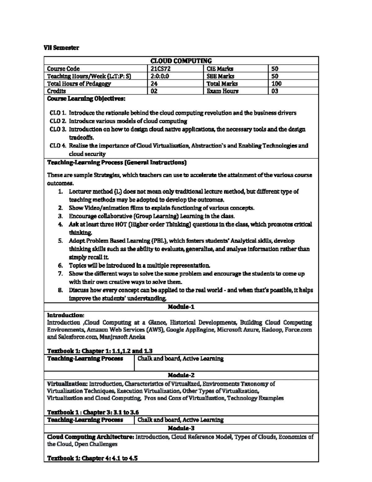 21CS72 model set 1 paper solution - MODULE- 1 1a. Explain the cloud computing reference model ...