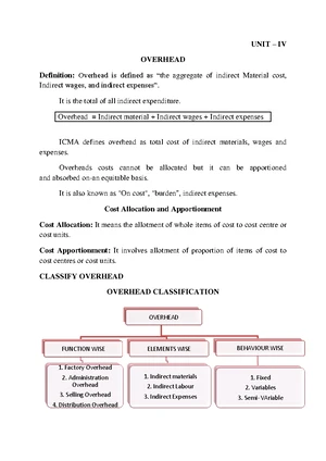 Bcom 2nd year cost accounting unit 2 - Units – II MATERIALS The term Material refers to all ...