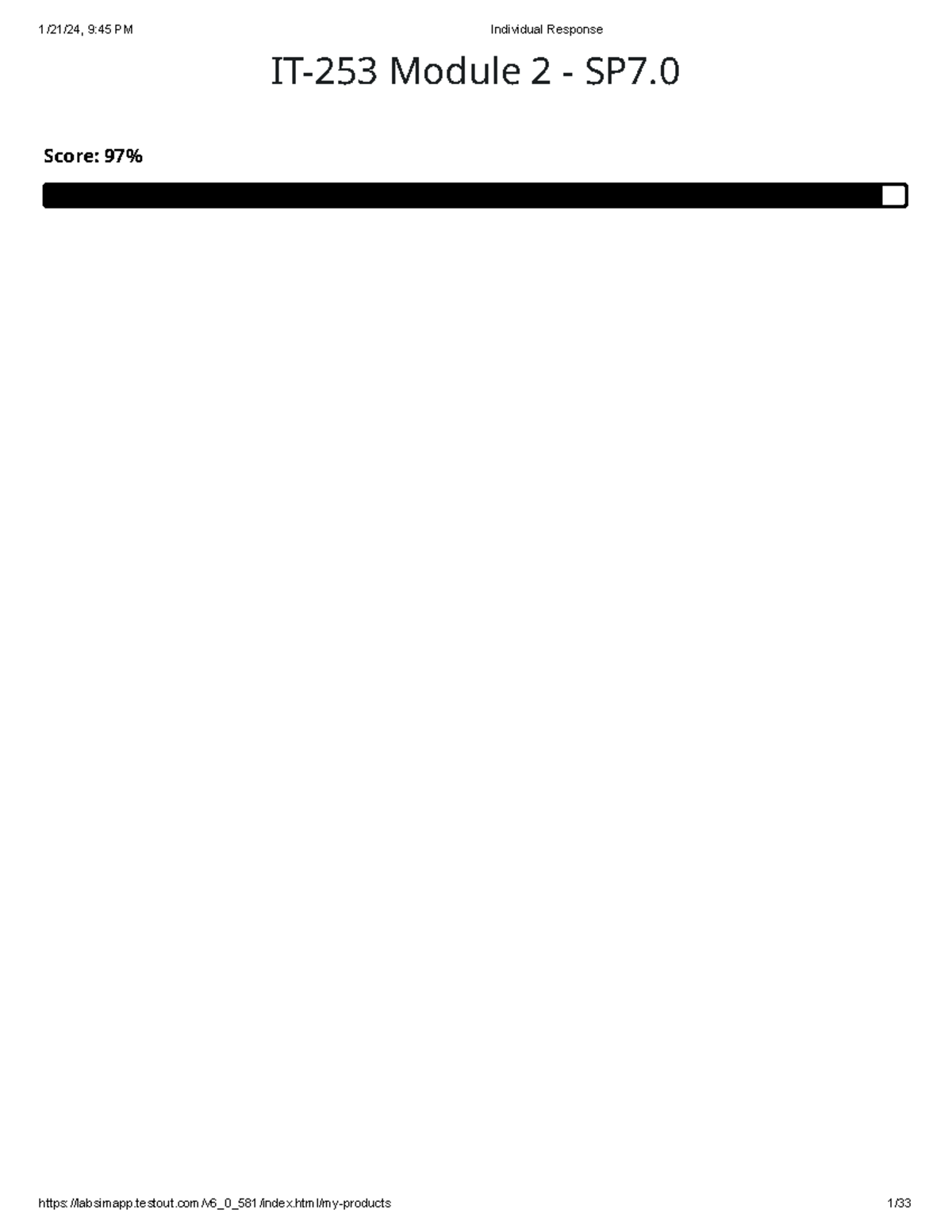 IT-253 Module 2 - Remote Access Security Test Assignment - Studocu
