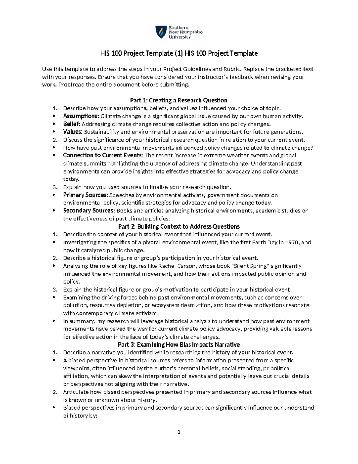 His-100 7-1-1 - 7-1 - HIS 100 Project Template (1) HIS 100 Project Template Use this template to ...