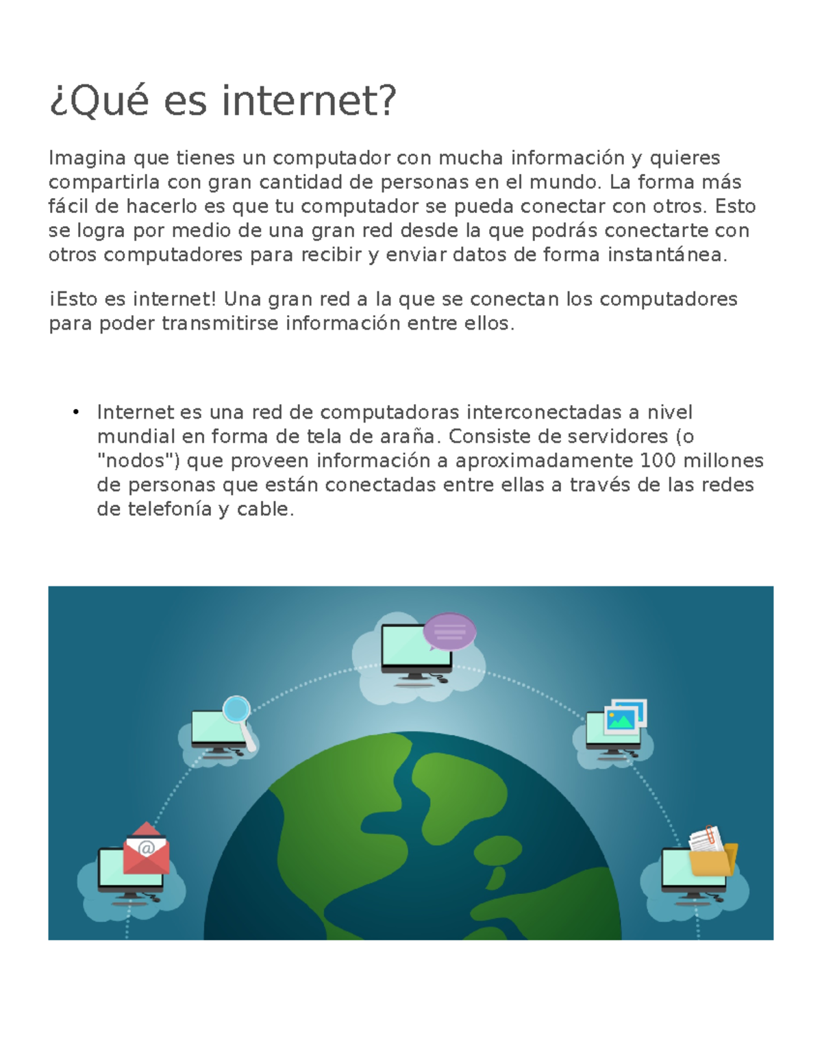 ¿Qué es Internet? Definición y Tipos de Redes LAN y WAN - Studocu