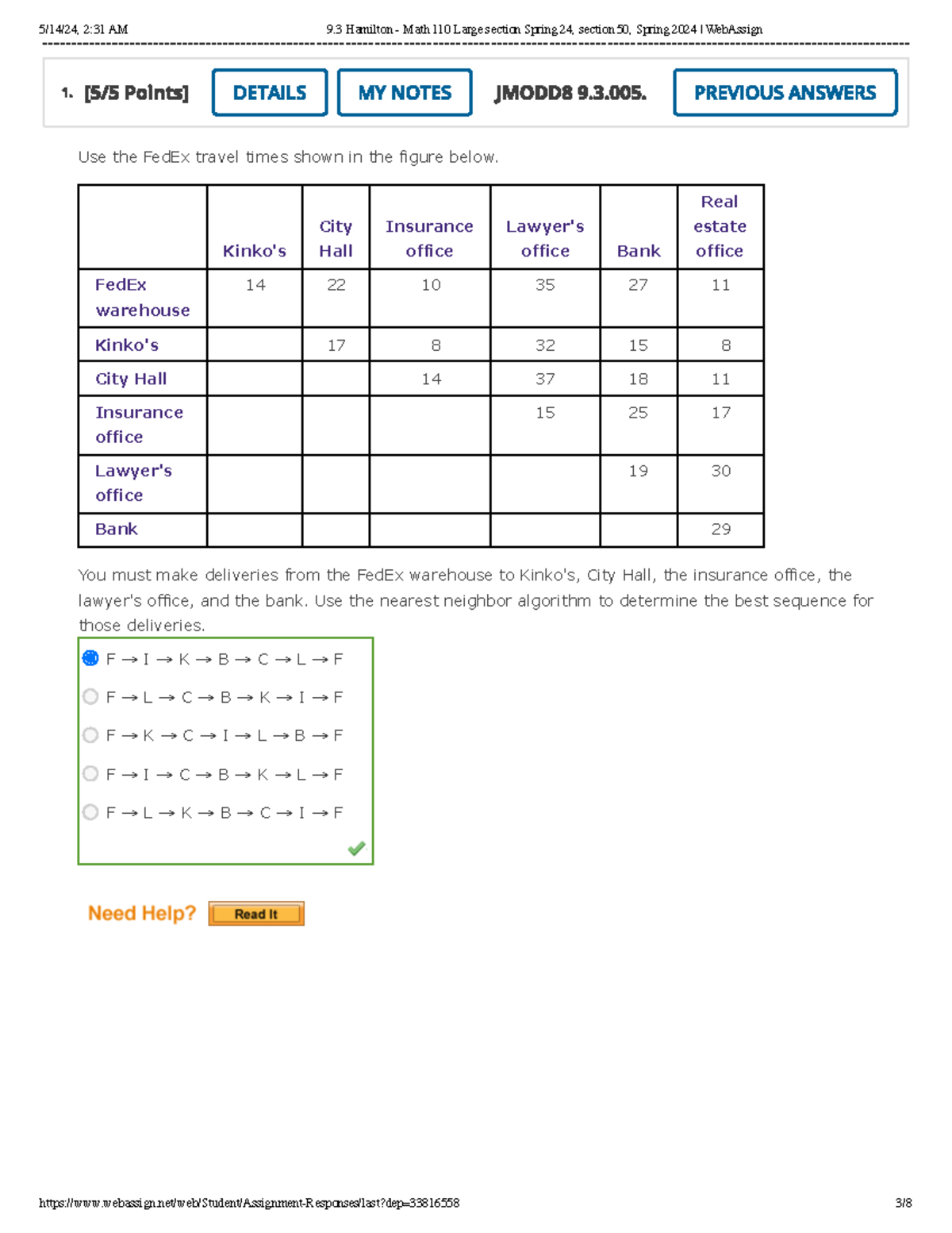 9.3 Hamilton - Math 110 Large section Spring 24, section 50, Spring ...