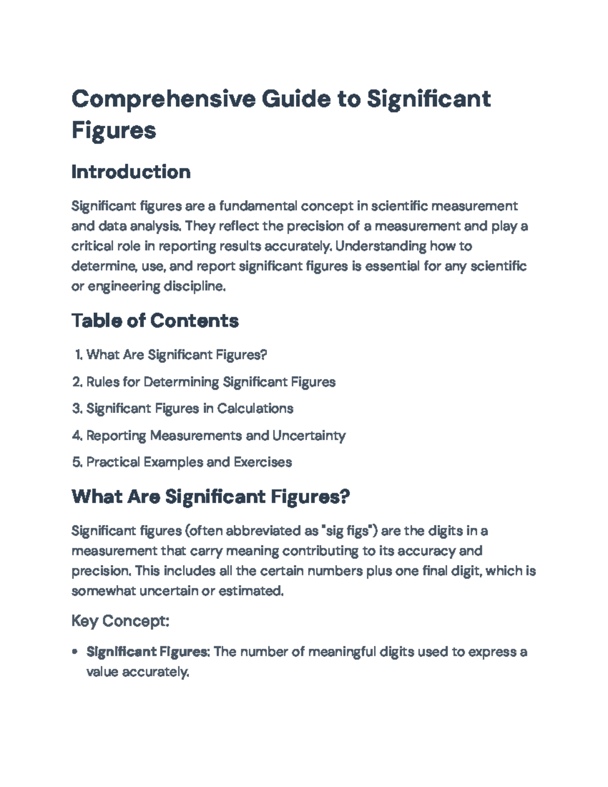 Significant Figures: A Comprehensive Guide to Precision in Measurements ...