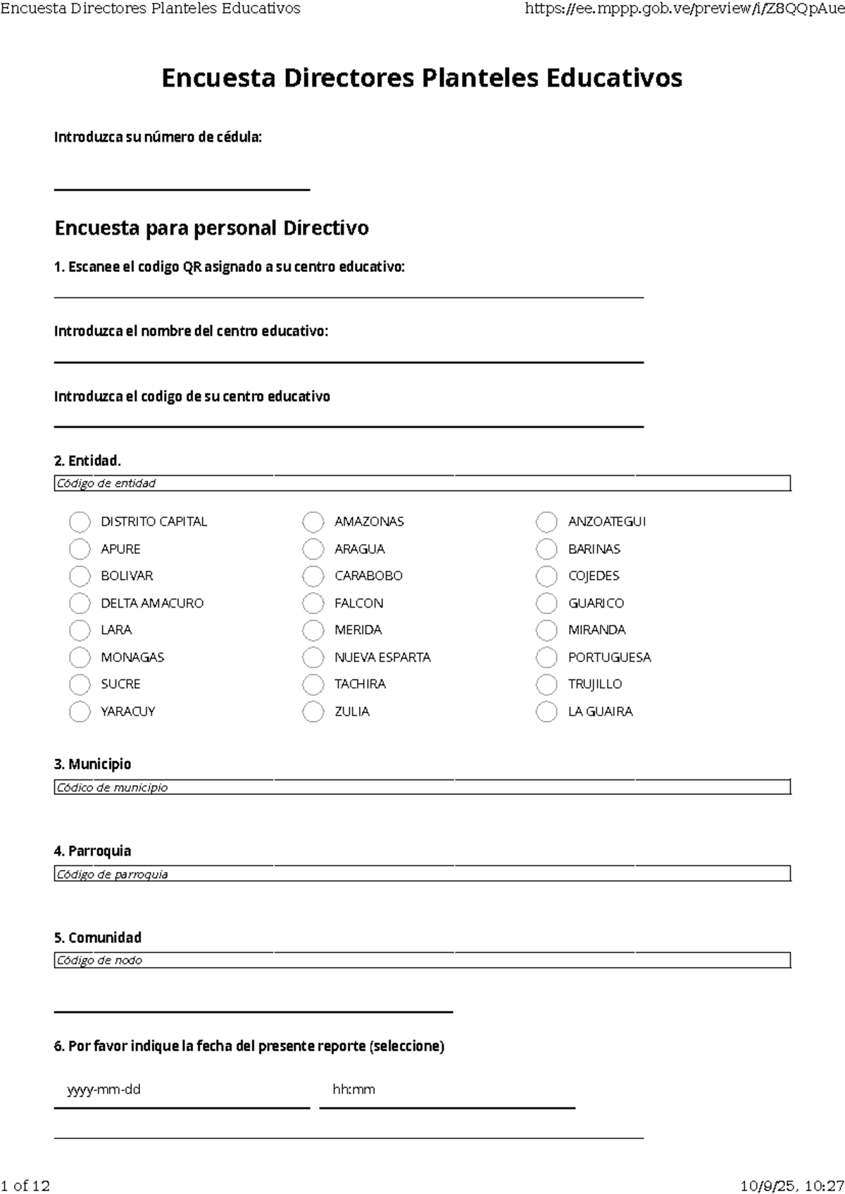 Encuesta Directores Planteles Educativos 1-2: Análisis y Resultados ...