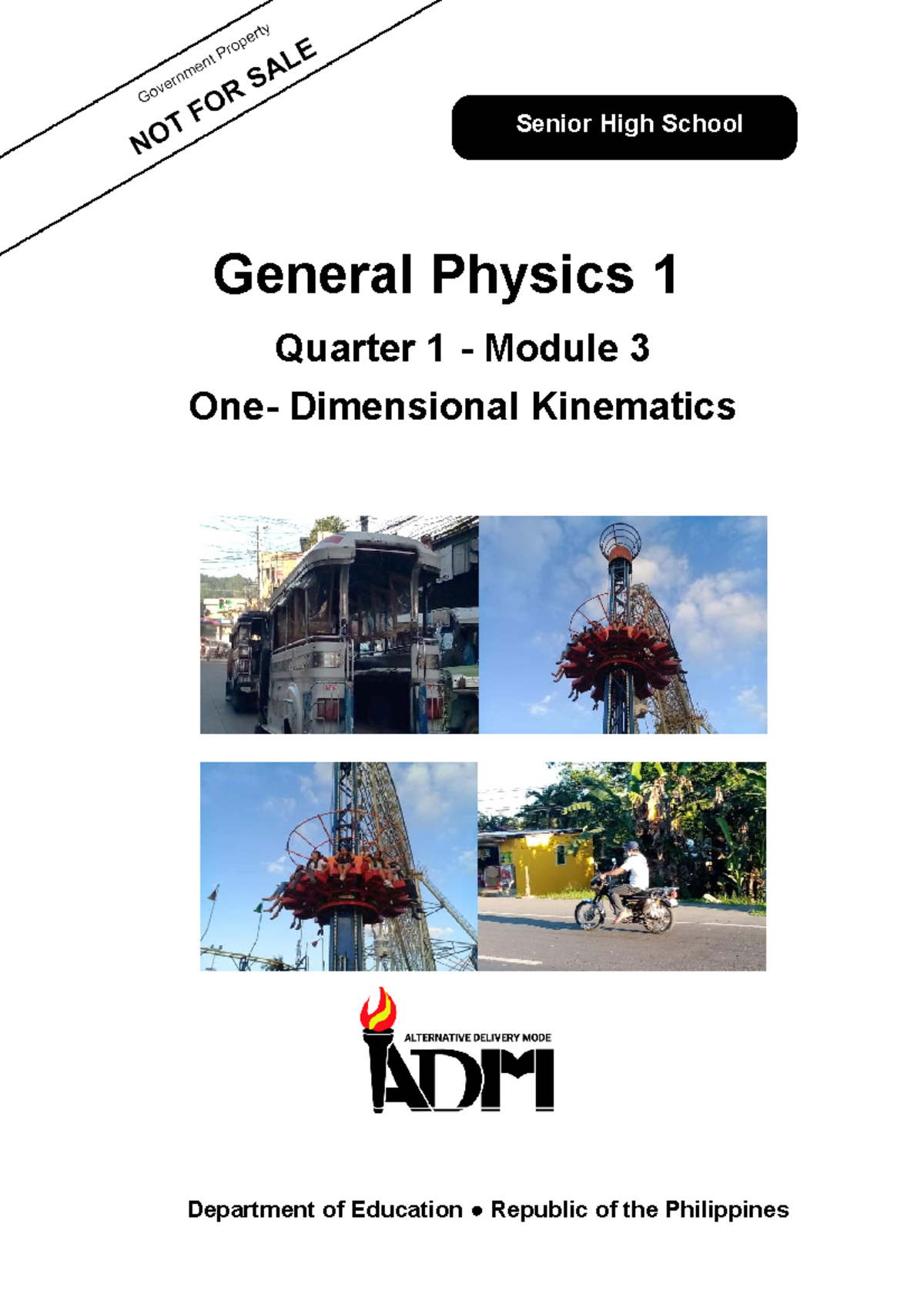 Module-3 One-Dimensional-Kinematics - Senior High School NOT General ...