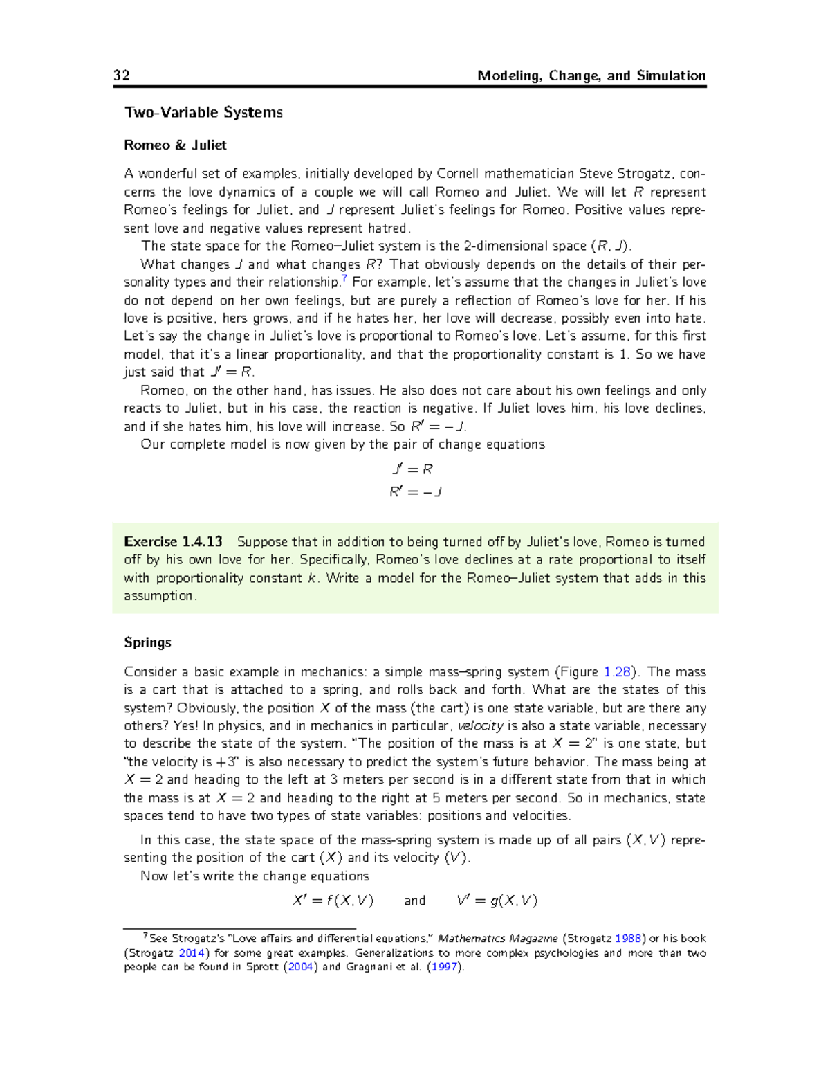 Modeling Change in Romeo & Juliet Dynamics and Spring Systems - Studocu