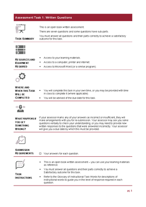 [Solved] Using the table below write the basic requirements for each - Certificate III in Early ...