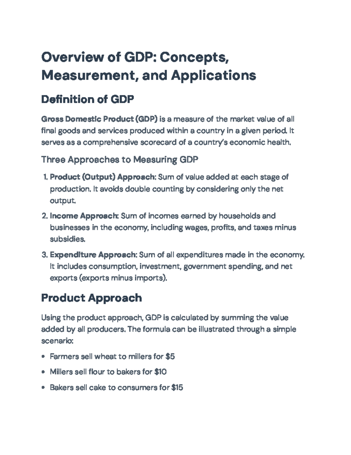 Understanding GDP: Measurement Techniques and Economic Implications ...