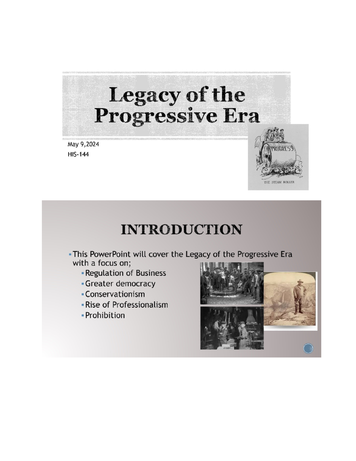 The Legacy of the Progressive Era: An In-Depth Analysis - Studocu