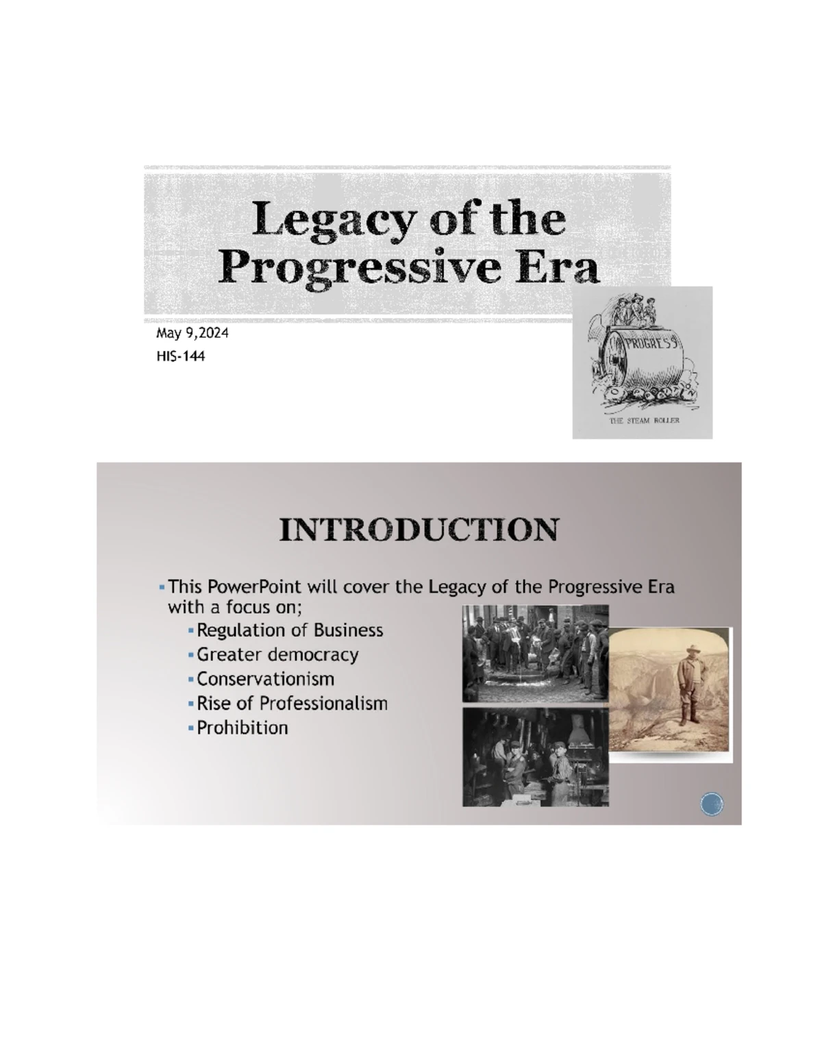 Legacy of Progressive Reformers in HIS-144: Women's Suffrage Impact ...