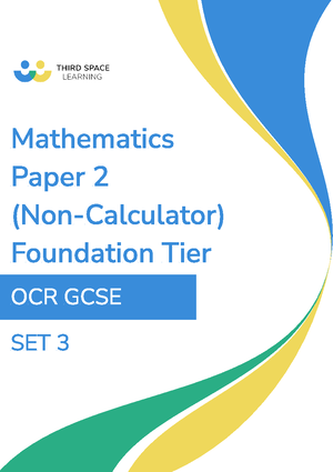 Edexcel Set 3 Foundation GCSE Math Paper 2 - Mathematics Paper 2 ...