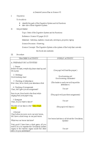 A Detailed Lesson Plan in English IV 2 1 - Objective At the end of the ...