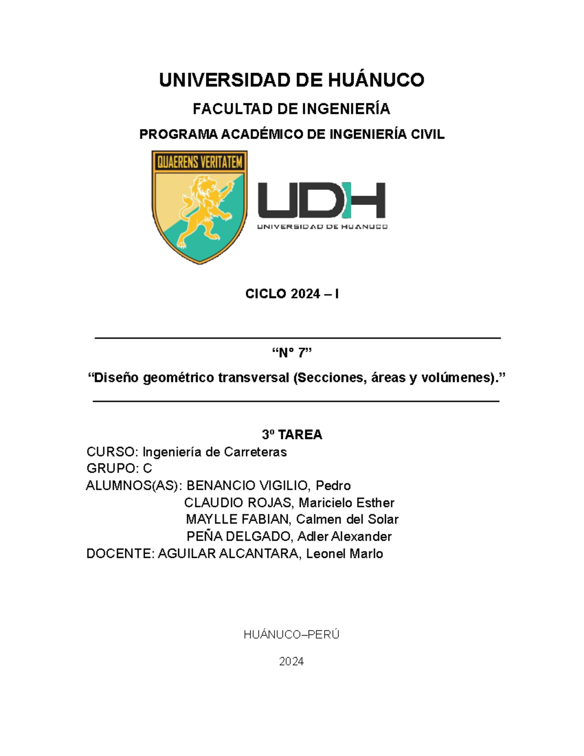 Diseño Geométrico Transversal: Secciones, Áreas y Volúmenes en ...