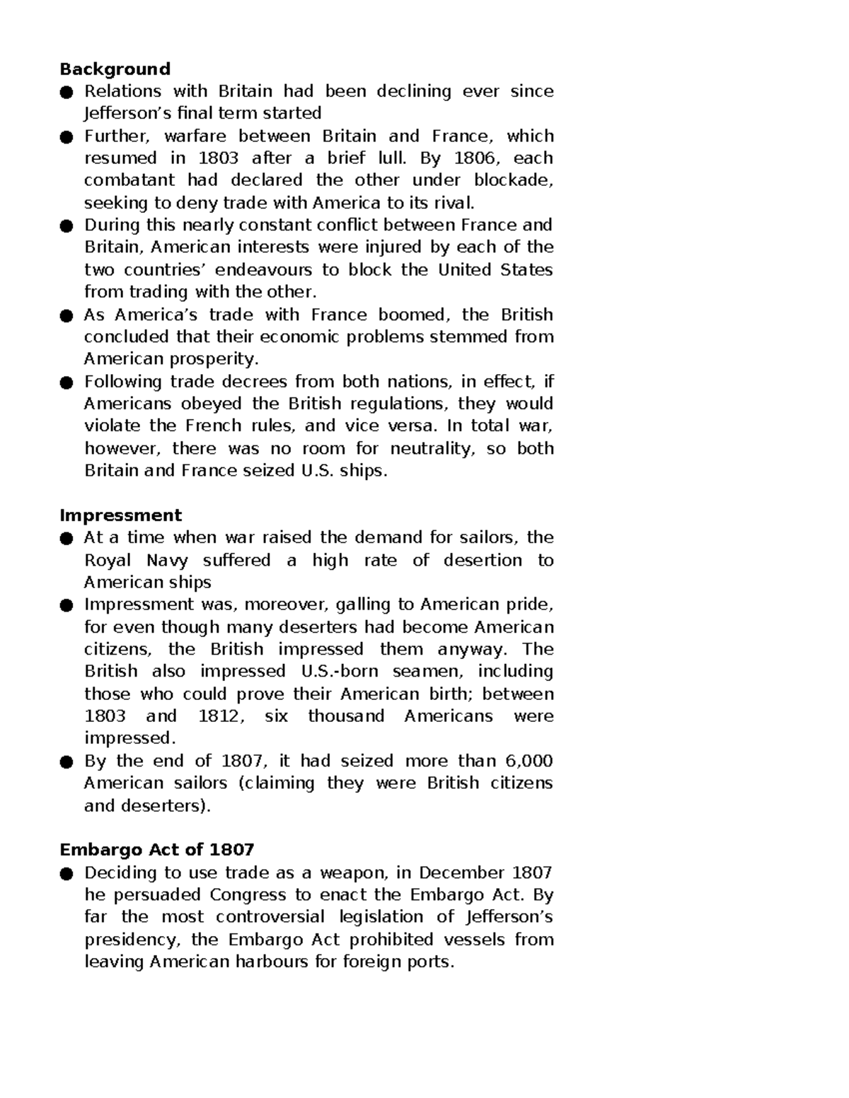 War of 1812: Causes, Consequences, and Manifest Destiny Insights - Studocu