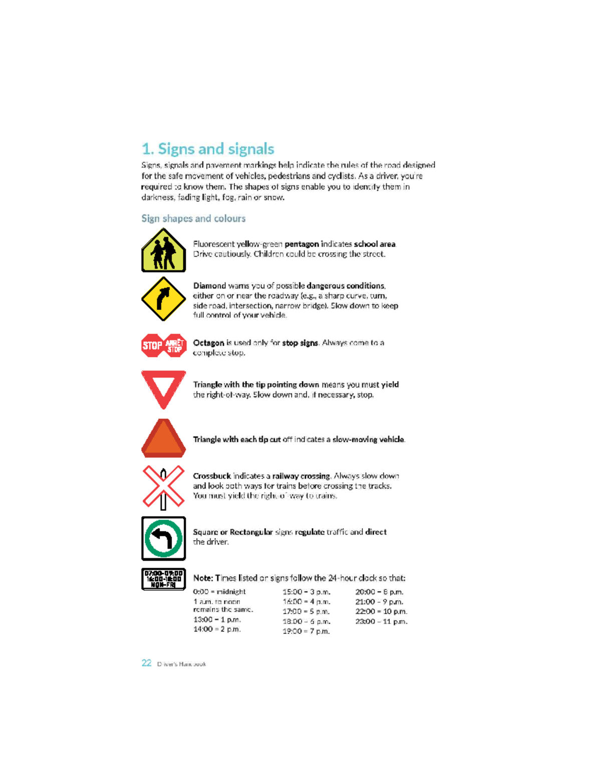 Driver Road Signs: Understanding Shapes and Signals 1 - Studocu