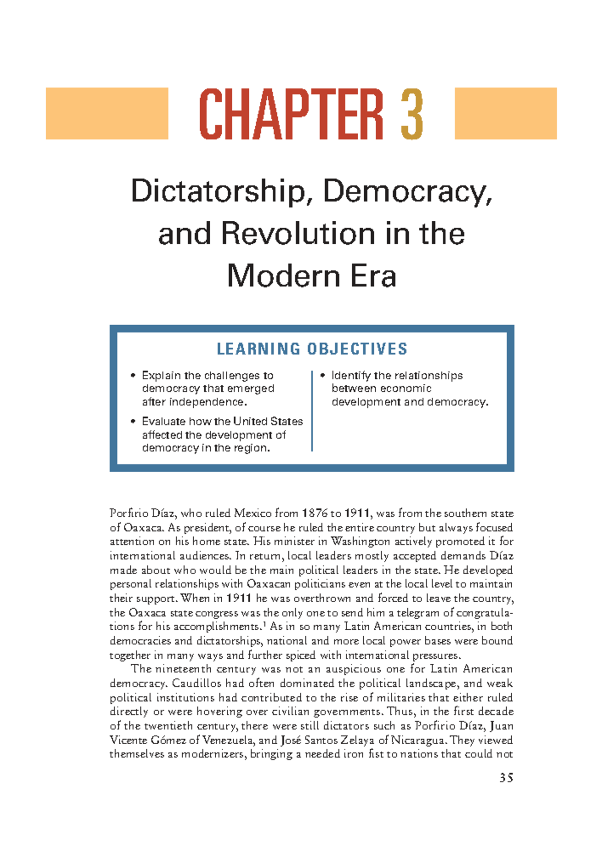 Chapter 3: Democracy in Latin America (M03_WEEK8252) - Challenges and ...