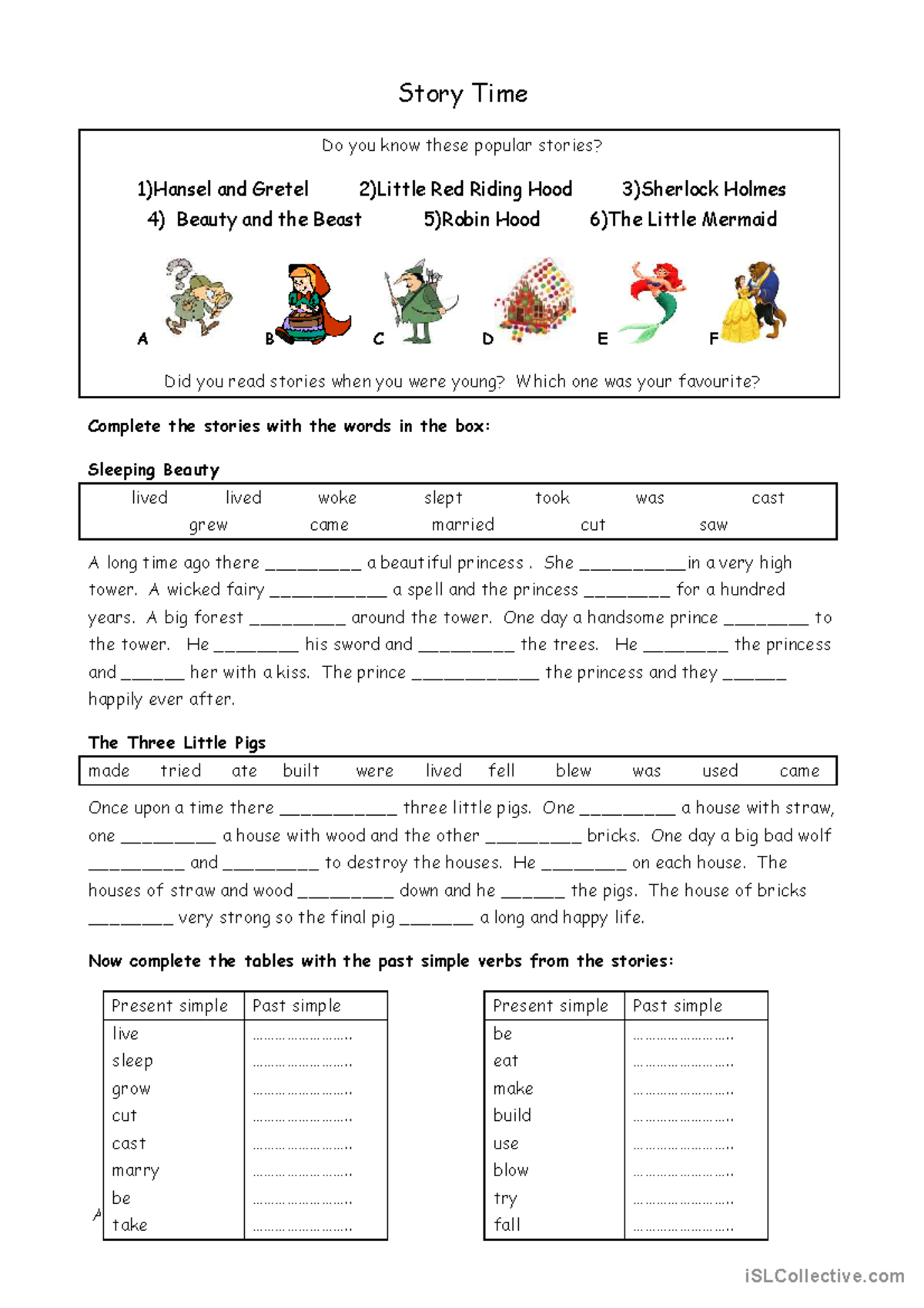 Story Time - Popular Fairy Tales and Their Endings - Studocu