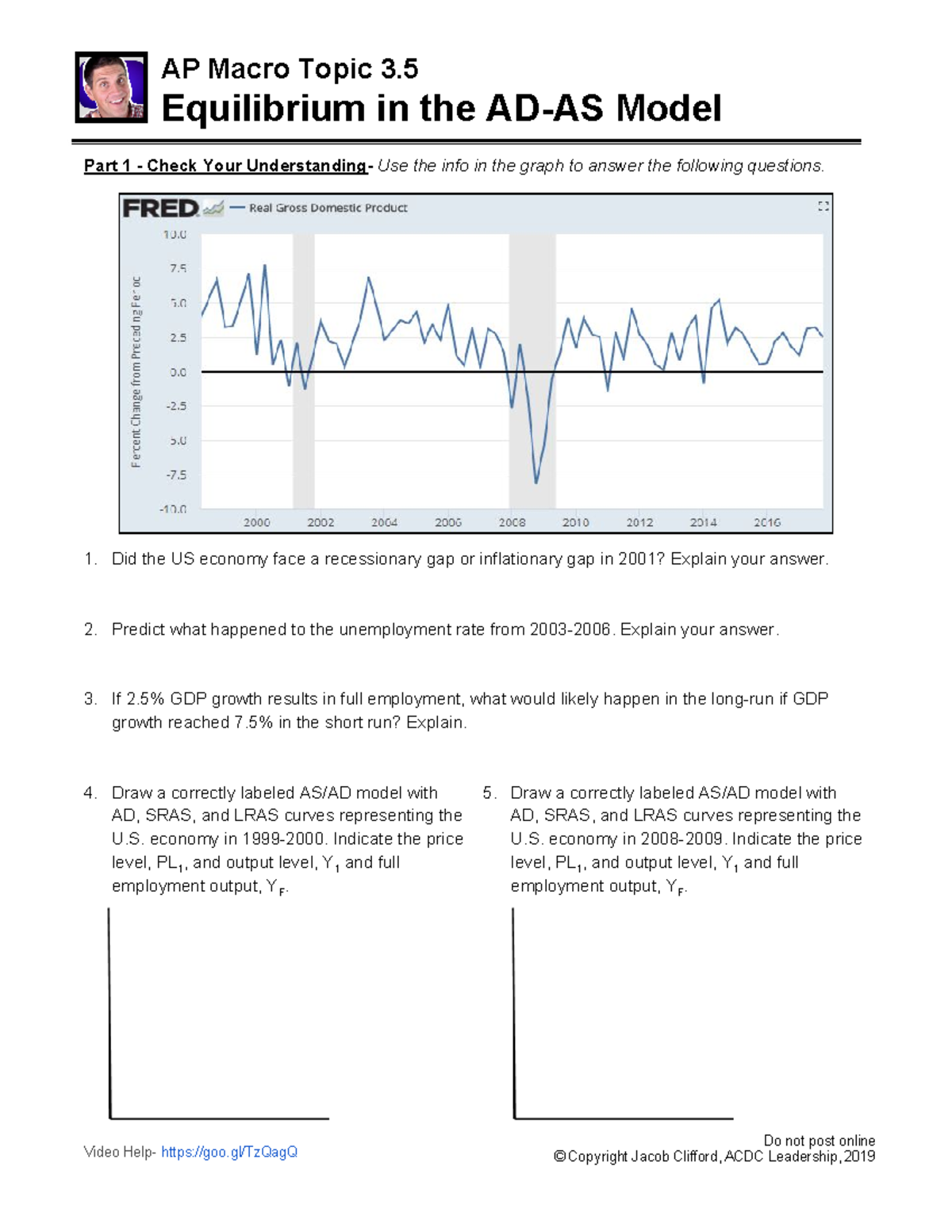 AP Macro Topic 3: Equilibrium in the AD-AS Model Insights - Studocu