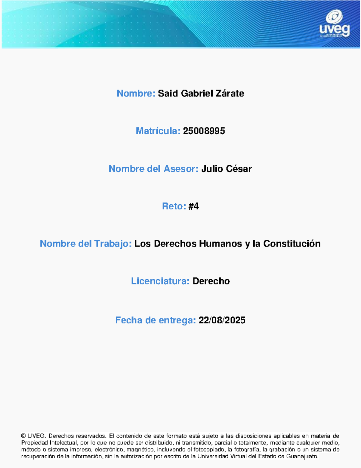 Derechos Humanos y Constitución: Análisis de Caso SCJN - R4 U1 - Studocu