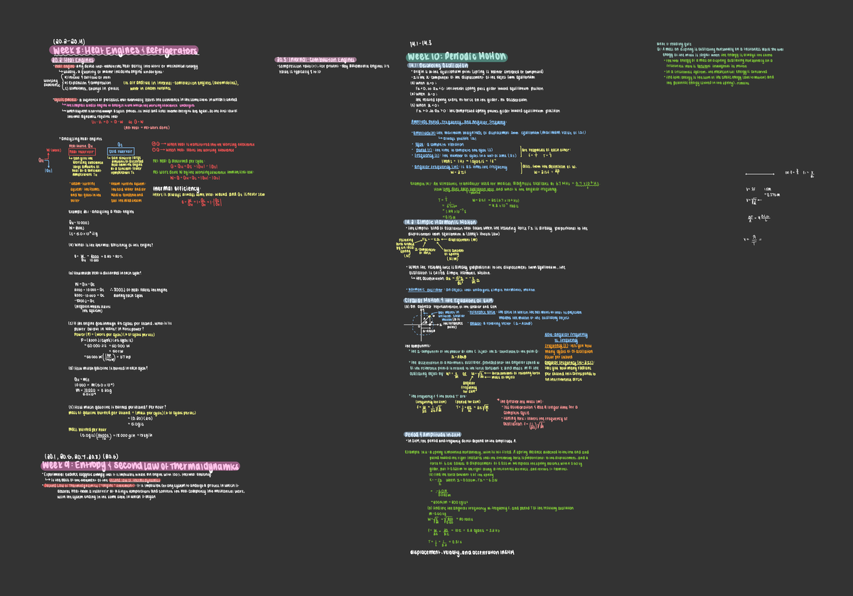PHYS 157 Week 10 Reading Quiz: Heat Engines & Oscillations - Studocu