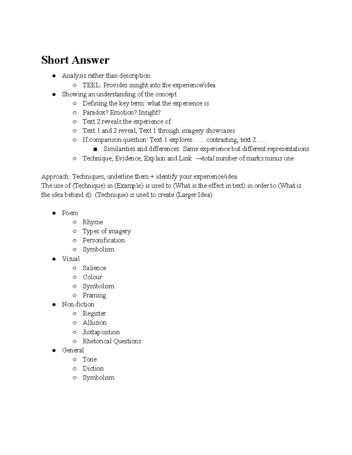 Advanced English Prep Notes: Common Module Insights (Mod A, B, C) - Studocu