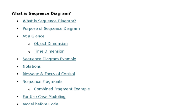 UML 101: Understanding Sequence Diagrams and Their Purpose - Studocu