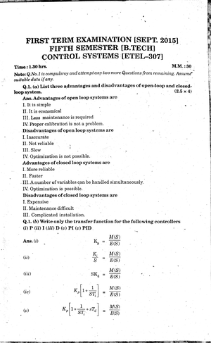 Semester - 4th End Sem Exam question paper - btech - Studocu