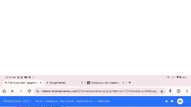 Prelim Lab Quiz 1 - Artificial Intelligence (TRIMESTRAL 2513) - Studocu