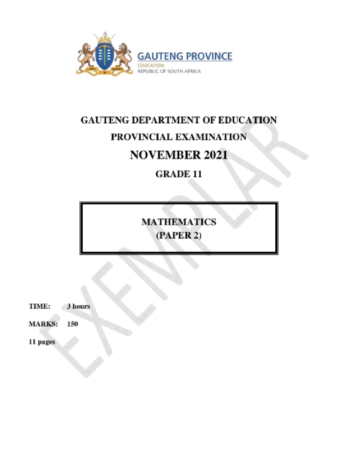 Grade 11 Mathematics (Paper 2) - Test 2 Geometry Practice - Studocu