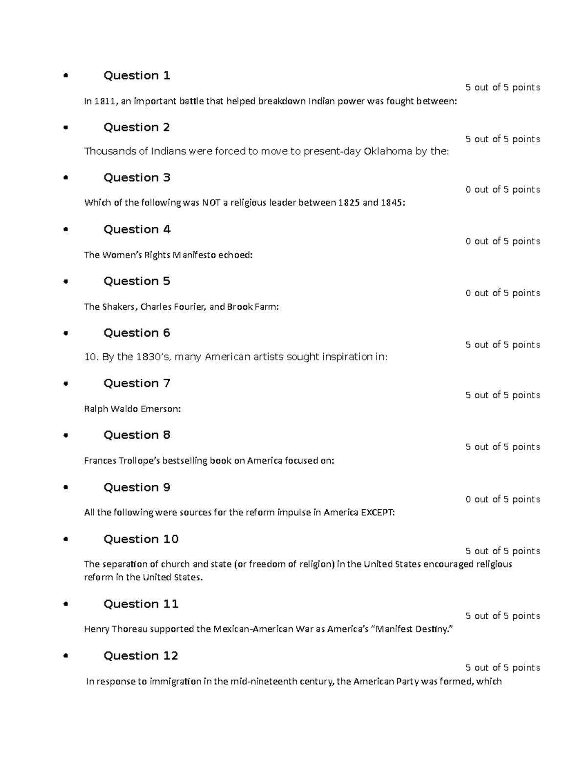 History 101: Reading Quiz on Key Events & Figures in American History ...