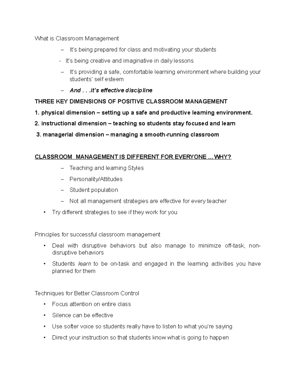 Classroom Management Strategies: 24 25 Notes for Effective Teaching ...