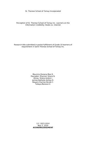 RW PART 2 pdf - Academic research - CLAIM a statement that the author ...
