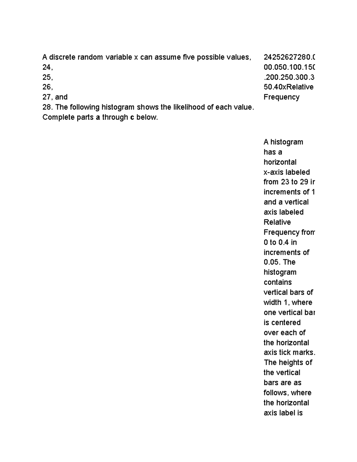 Statistics Chapter 5.1: Analyzing Discrete Random Variables and Histograms - Studocu