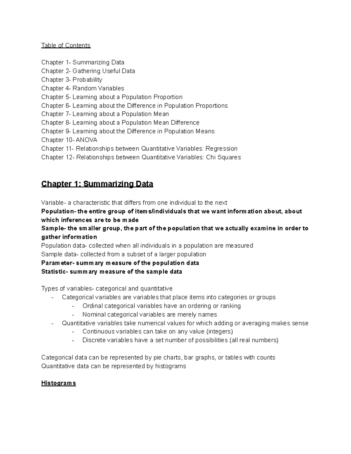 Intro Stats Final Exam Study Guide: Key Concepts & Overview - Studocu