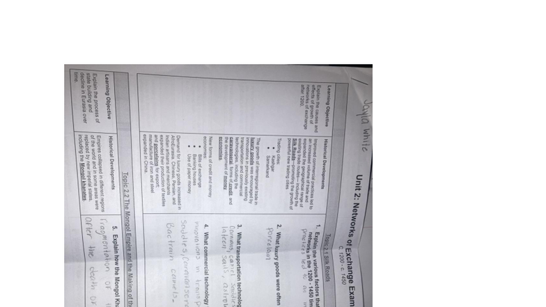 Unit 2: Networks of Exchange Exam Study Guide (1200-1450) - Studocu