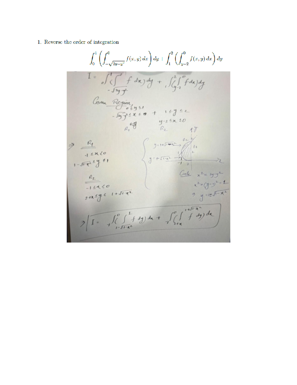 Cheat sheet 2 engr 233 midterm 2 - erse the order of integration f(x,y ...