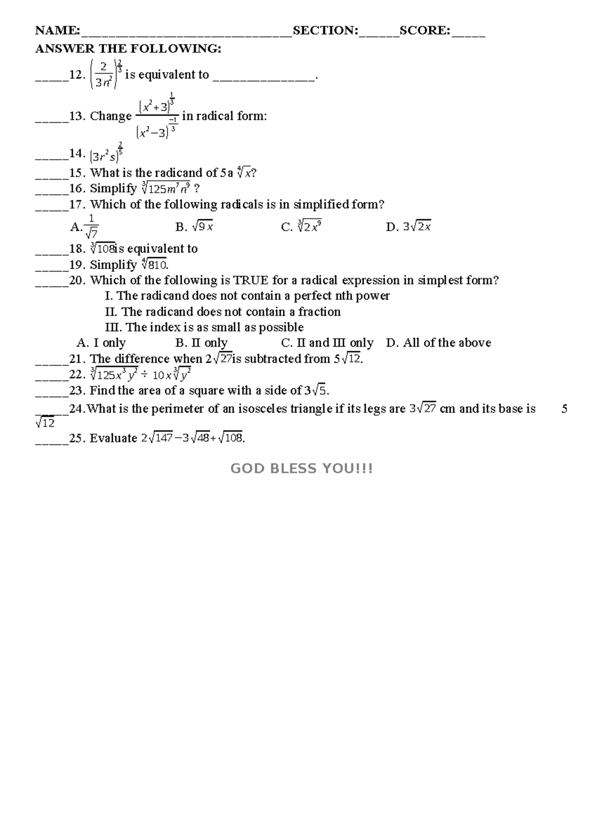 G9 Q3 Periodical EXAM 2025-2026 Math Reviewer - Studocu