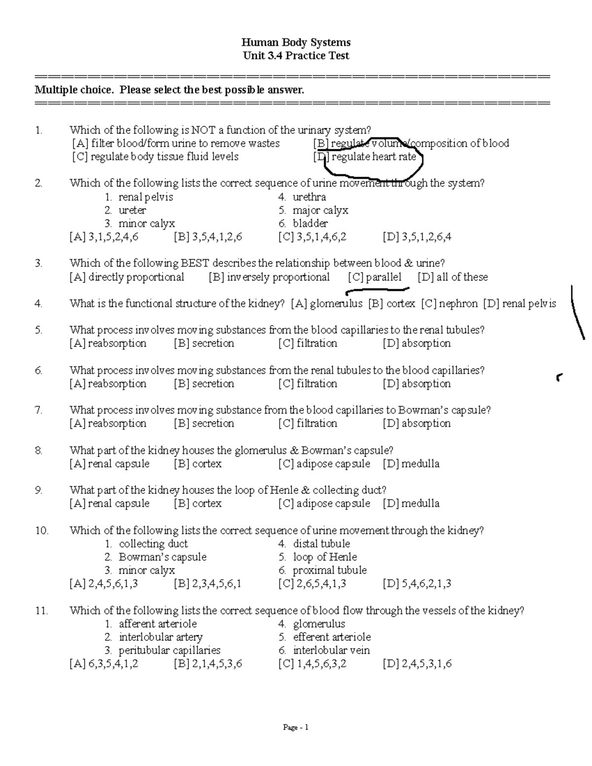 Willie Sumo Jr - 3.4 practice test - Human Body Systems Unit 3 Practice ...